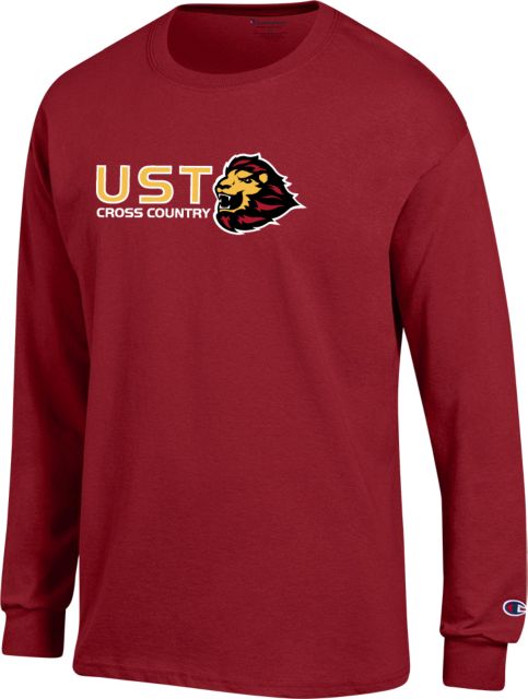 St. Thomas Champion Long Sleeve T Shirt UST Cross Country - ONLINE ONLY ...